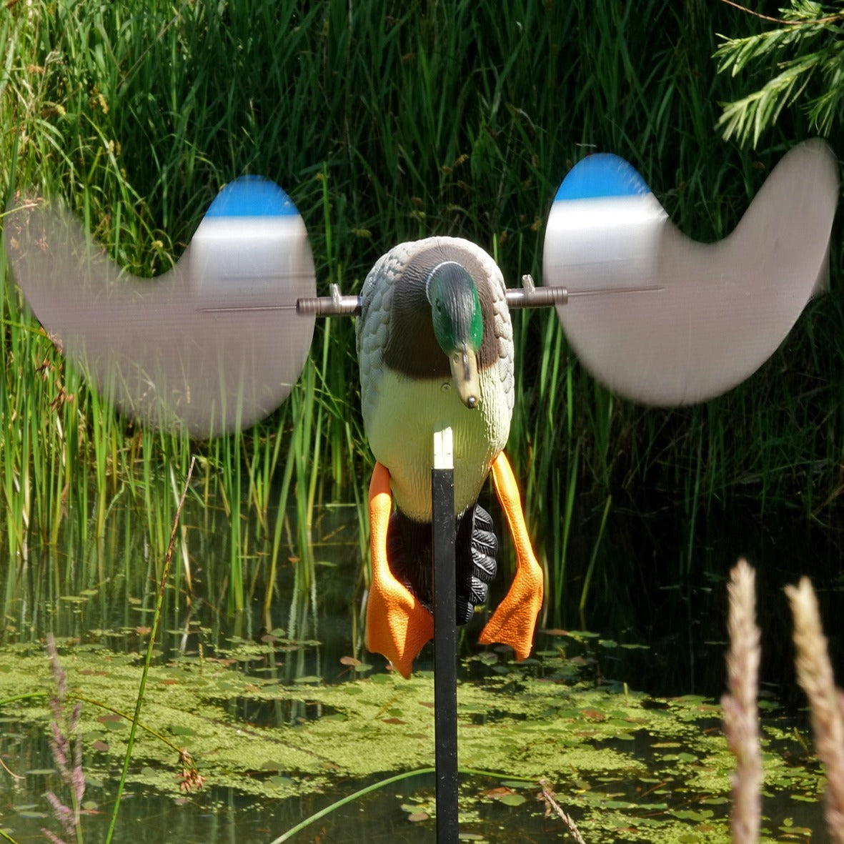 Lokkeand med roterende vinger - DK WAI Spinning Motor Duck– DKWAI